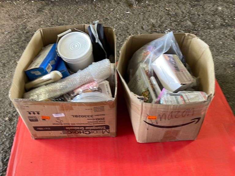 2 Small Boxes With Miscellaneous Items - Sierra Auction Management Inc