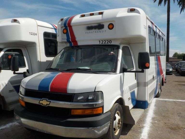 2012 Chevrolet Express 4500 Shuttle Bus - Sierra Auction Management Inc
