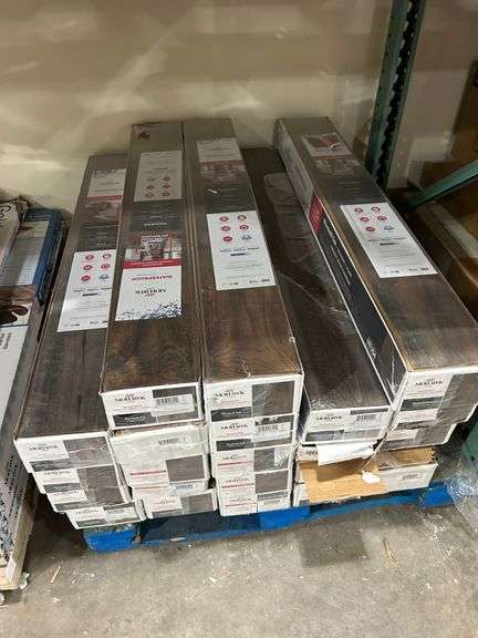 Pallet Of Random Flooring - Sierra Auction Management Inc