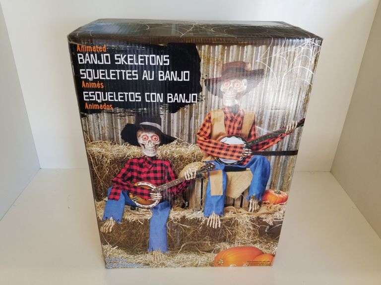 2pk Animated Banjo Skeletons - Sierra Auction Management Inc