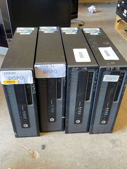 (4 Qty) HP ProDesk 600 G1 SFF Towers - Sierra Auction Management Inc