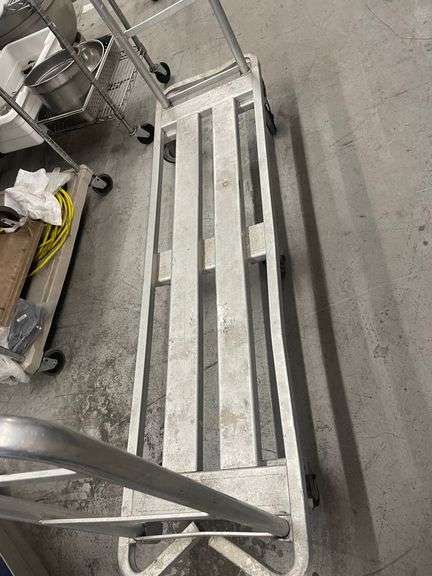 Aluminum U-Boat Stocking Cart 5ft x 18"D (40"H Removable Handles ...