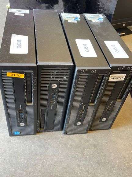(4 Qty) HP ProDesk 600 G1 SFF Towers - Sierra Auction Management Inc