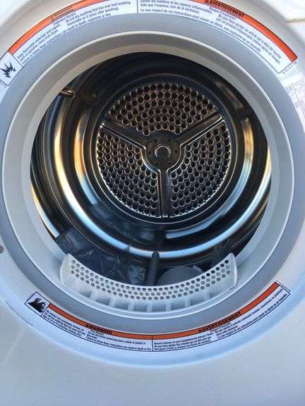 WHIRLPOOL WED7500VW 24 Inch 3.8 cu. ft. Electric Dryer with 11 Dry ...