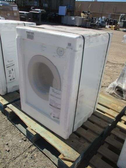 WHIRLPOOL WED7500VW 24 Inch 3.8 cu. ft. Electric Dryer with 11 Dry ...