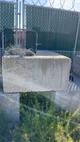 (7 Qty) Concrete Blocks (Deadman) - Sierra Auction Management Inc