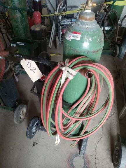 (1 Qty) Cylinder Dolly, (1 Qty) Cylinder of Compressed Oxygen, (1 Qty ...