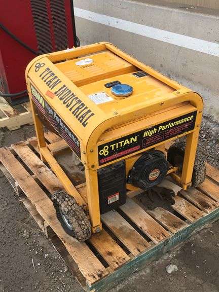 Titan Industrial 8000 High Performance Generator - Sierra Auction ...
