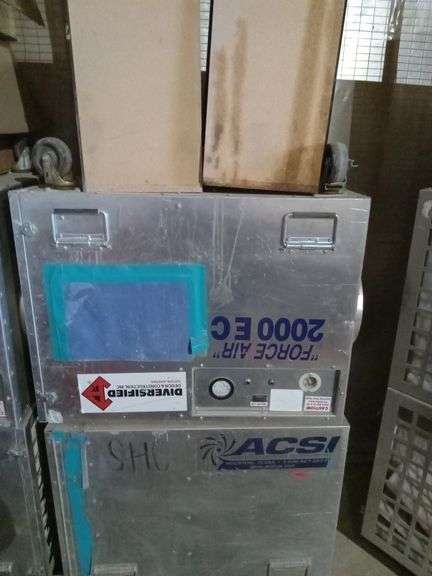 (2 Qty) ACS Force Air 2000 EC Air Scrubber, (3 Qty) Air Filters ...