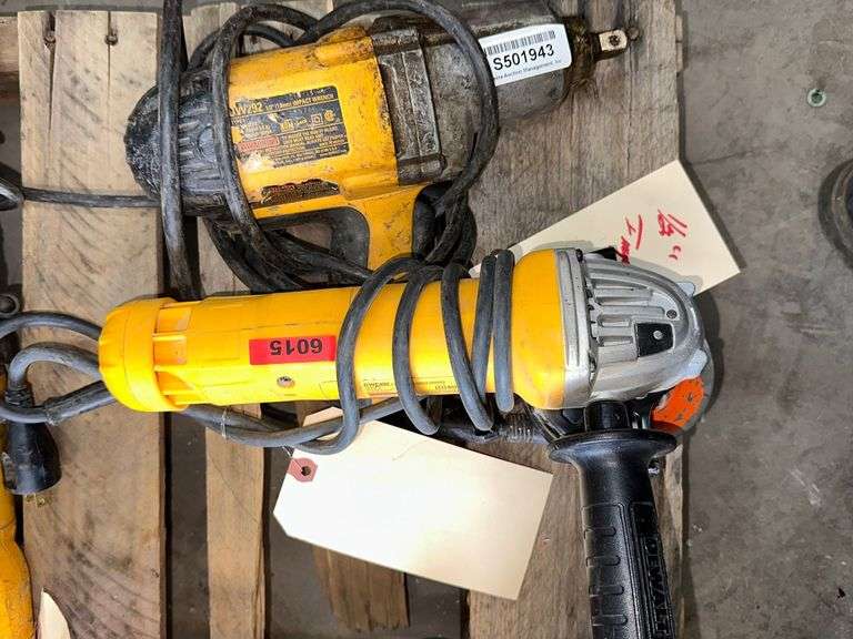 DeWalt DWE402 Angle Grinder, DeWalt DW292 Impact Wrench - Sierra ...