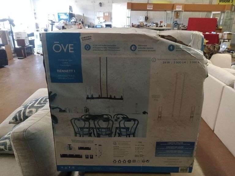 Ove Chandelier Light - Sierra Auction Management Inc