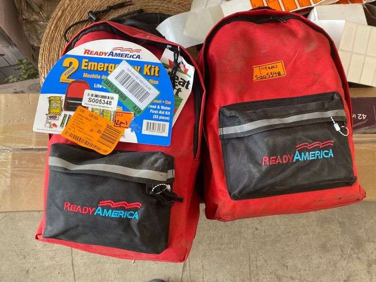 (2) Emergency Kit Backpack - Sierra Auction Management Inc