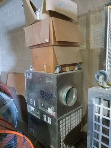 (2 Qty) ACS Force Air 2000 EC Air Scrubber, (3 Qty) Boxes of Air ...