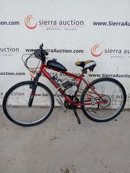 (1 Qty) Red Motorized Mountain Bike (Red) - Sierra Auction Management Inc