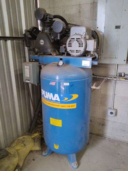 Puma TUE7580VM 80 Gal Industrial Air Compressor - Sierra Auction ...