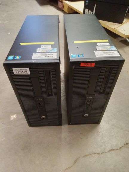 (2 Qty) HP ProDesk 600 G1 Towers - Sierra Auction Management Inc