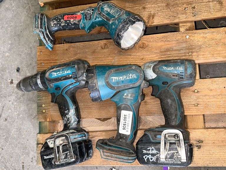 (2 Qty) Makita BML185 18V Rechargeable Flashlights, Makita Concrete ...