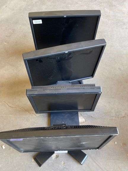 (2 Qty) HP 1955 Monitor (1 Qty) NEC Multisync LCD 1560NX Monitor (1 Qty ...