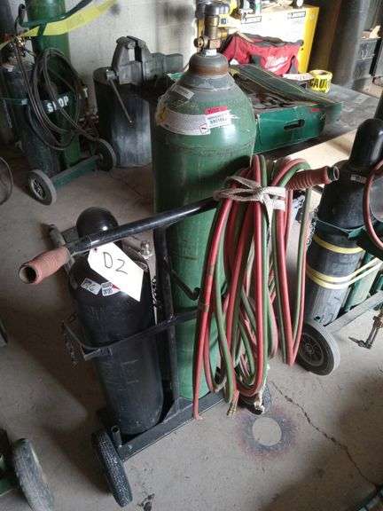 (1 Qty) Cylinder Dolly, (1 Qty) Cylinder of Compressed Oxygen, (1 Qty ...