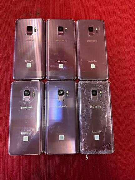 6pc Damaged Samsung Cell Phones (No Power Cords) - Sierra Auction ...