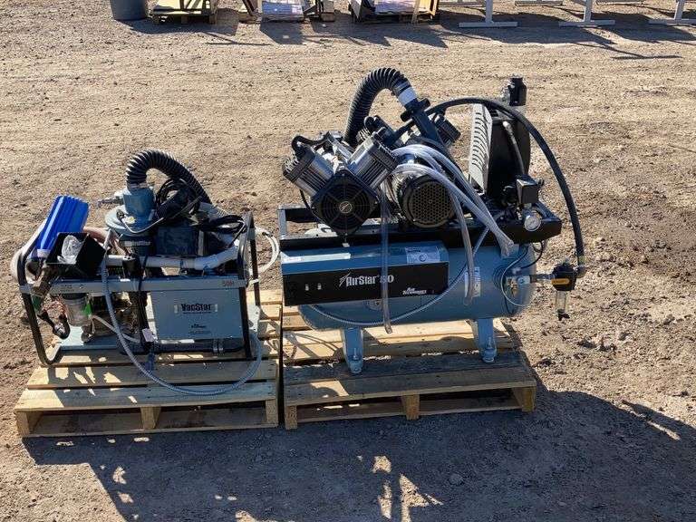 VacStar Dental Vacuum System, AirStar 50 Air Compressor - Sierra ...