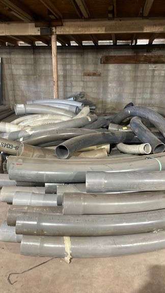 Assorted PVC Pipes, Wooden Stakes, Samson Reel Master, Work Lights ...