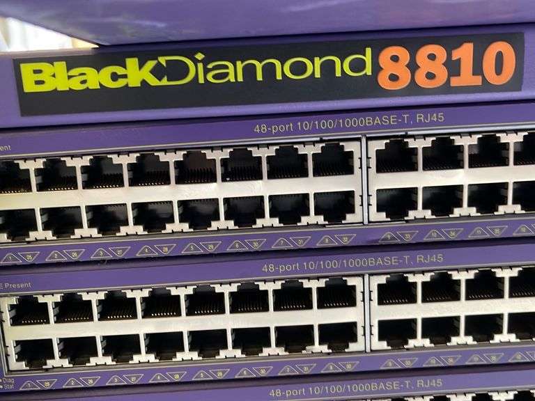 Extreme Networks Black Diamond 8810 10 Slot Chassis - Sierra Auction ...