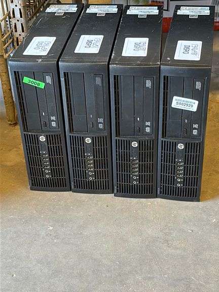 (4 Qty) HP Compaq Pro 4300 Small Form Factor - Sierra Auction ...
