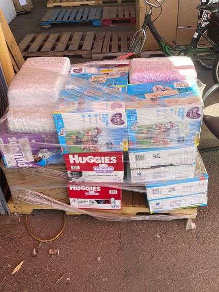 Pallet of Huggies Diapers & Pull Ups - Sierra Auction Management Inc