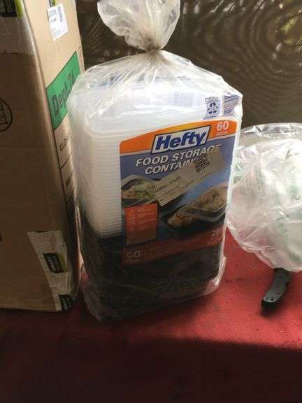 Member’s mark basket for fruts and Hefty Food storage containers ...