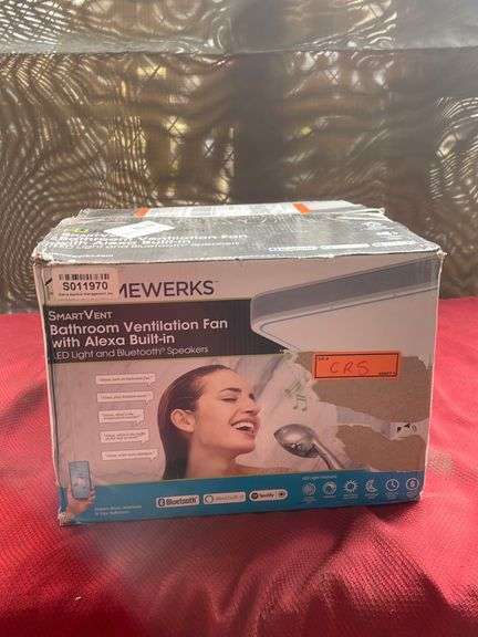 Homework’s Smart Vent Bathroom Ventilation Fan W/ Built In LED light ...