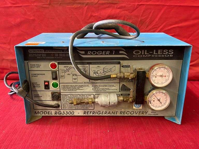 ProMax Industries Oil-Less Compressor Model RG3300 - Sierra Auction ...