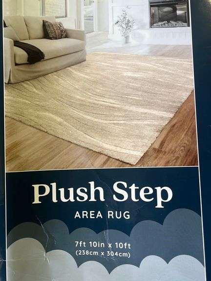 PLUSH STEP Ultra Soft Shed Resistant 7’10”x10’ Area Rug - Sierra ...