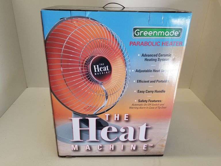 Greenmade Heat Machine Parabolic Heater - Sierra Auction Management Inc