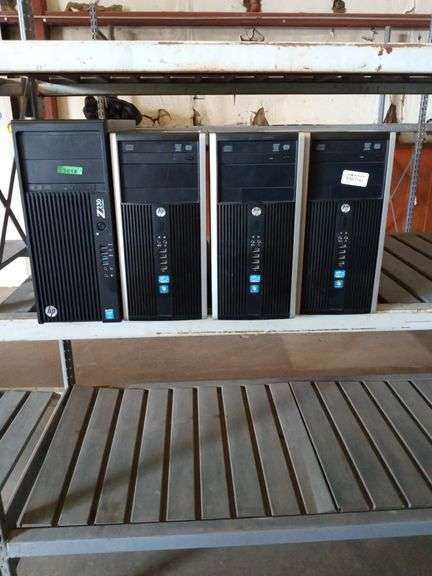 (3 Qty) HP Compaq Pro 6300 Micro Tower, (1 Qty) HP Z230 Tower Work ...