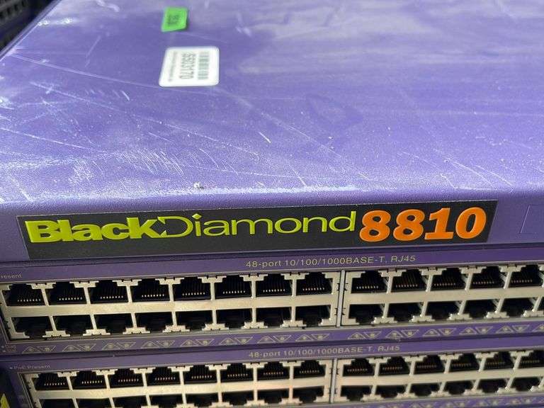 Extreme Networks Black Diamond 8810 10 Slot Chassis - Sierra Auction ...