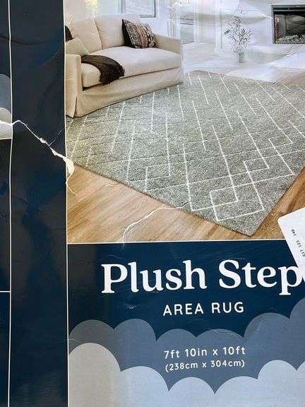 PLUSH STEP Ultra Soft Shed Resistant 7’10”x10’ Area Rug - Sierra ...