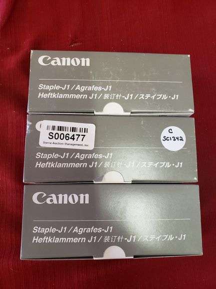 3 Boxes of Canon Copy Machine J1 NO.502C 6707A001-AC Staple Cartridges ...