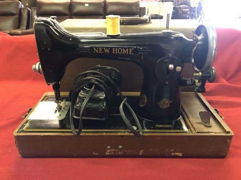 Vintage New Home Sewing Machine - Sierra Auction Management Inc