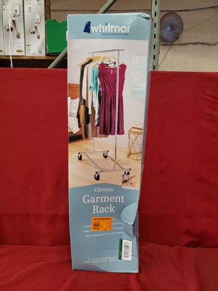 Whitmor Chrome Garment Rack - Sierra Auction Management Inc
