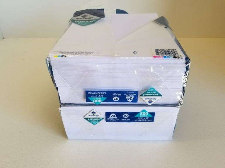 (2pcs) Advantage Premium Bright Copy Paper 800ct - Sierra Auction ...
