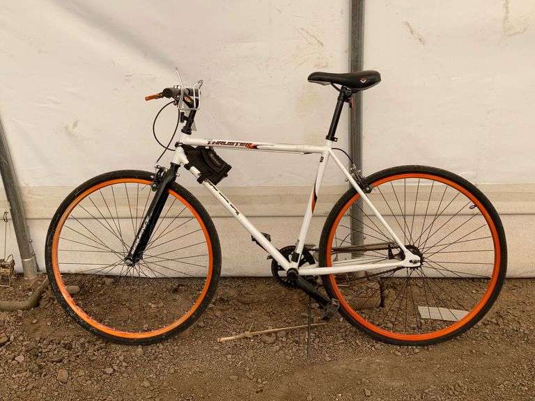 White and Orange Sequence Thruster Road Bike - Sierra Auction ...