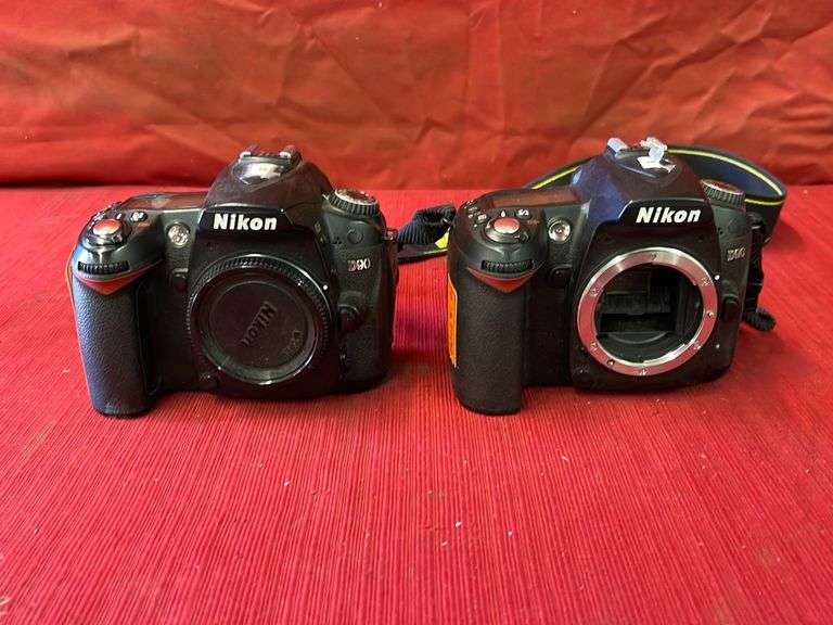 2PCS Nikon D90 Cameras (Missing Lenses) - Sierra Auction Management Inc