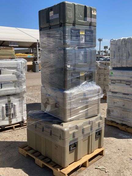 Approximately four military style hard plastic containers - Sierra ...