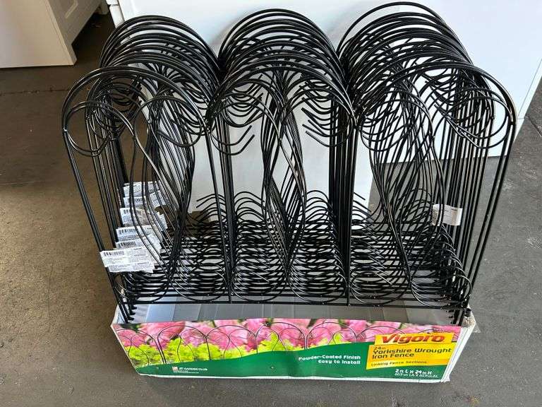 Vigoro 24" Iron Fence Box of Qty 15 - Sierra Auction Management Inc