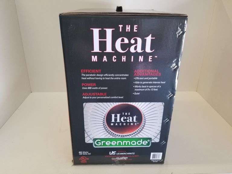 Greenmade Heat Machine Parabolic Heater - Sierra Auction Management Inc
