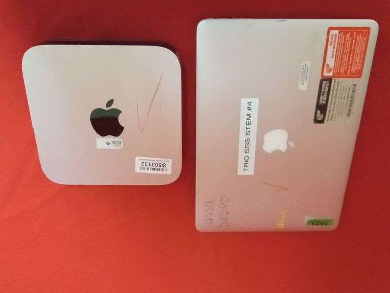 (1 Qty) Apple Mac Mini Model A1347, (1 Qty) Apple MacBook Air Model ...