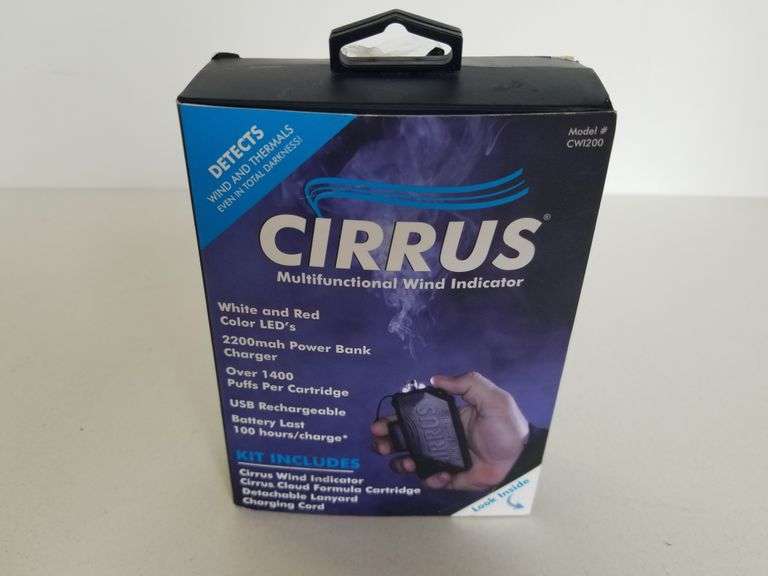 Cirrus Multifunctional Wind Indicator 2200mah Power Bank CHarger - Sierra Auction Management Inc