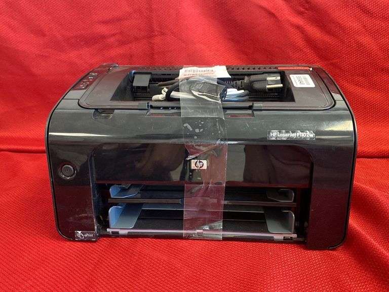 HP LaserJet P1102w Printer With Cables - Sierra Auction Management Inc