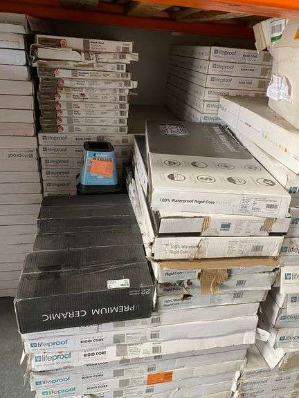 (26) Misc Lifeproof Flooring, (3) Misc Ceramic tile , (7) Boxes Misc ...